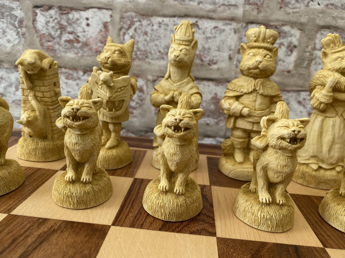 Cats & Dogs Chess Pieces with 4.5" King – WorldWise Imports