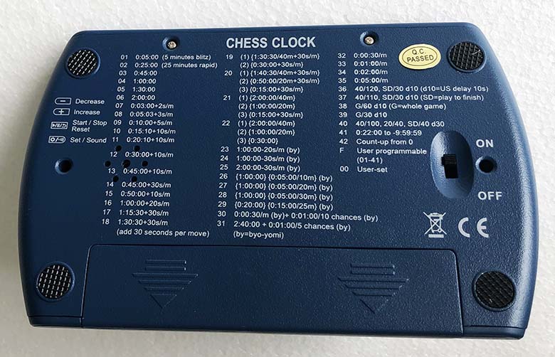 Chess Clock - 7.75" Navy Blue Digital Chess Clock – WorldWise Imports