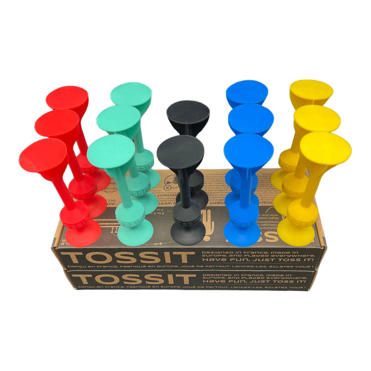 TOSSIT - X2 Edition Red/Cyan-Blue/Yellow – WorldWise Imports